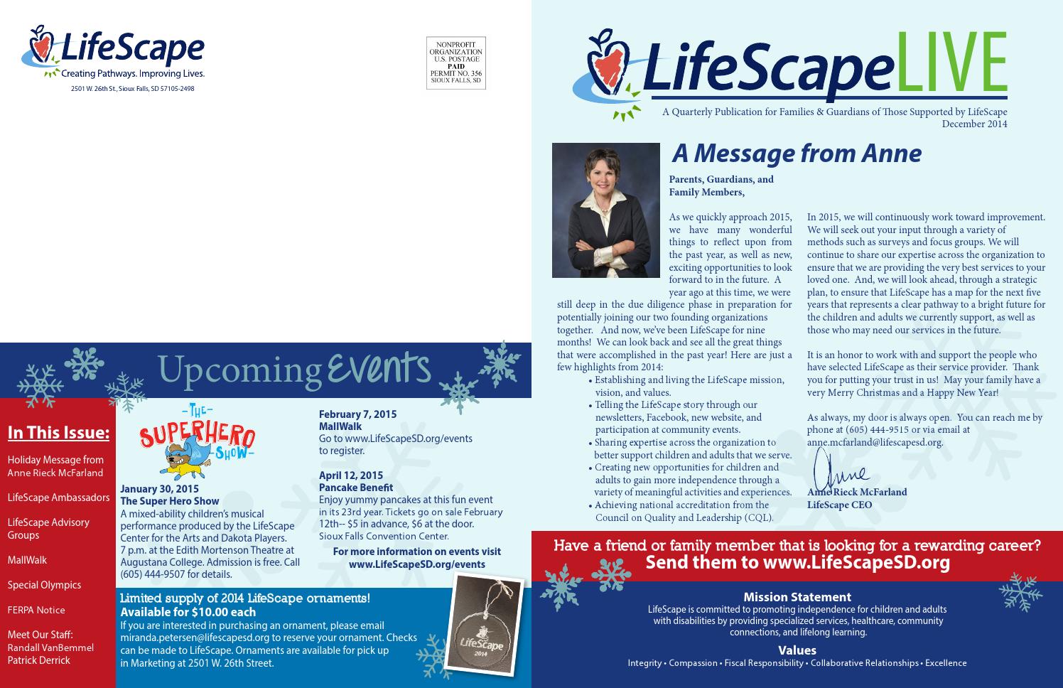 Lifescape Live - December 2014 by LifeScape - Issuu