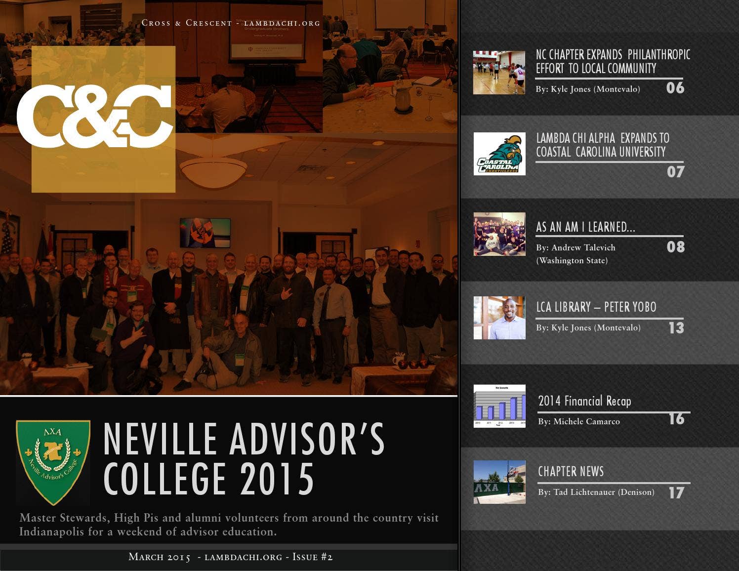 March 2015 Cross & Crescent by Lambda Chi Alpha Fraternity - Issuu