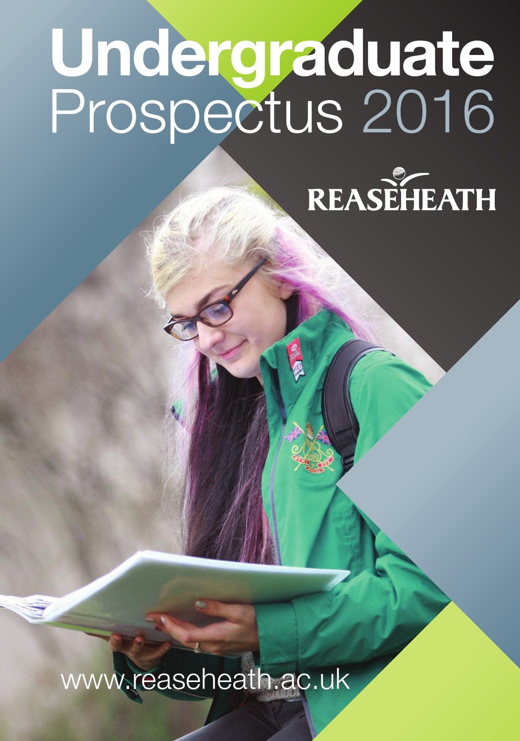 Reaseheath Undergraduate Prospectus 2016 by Reaseheath College - Issuu
