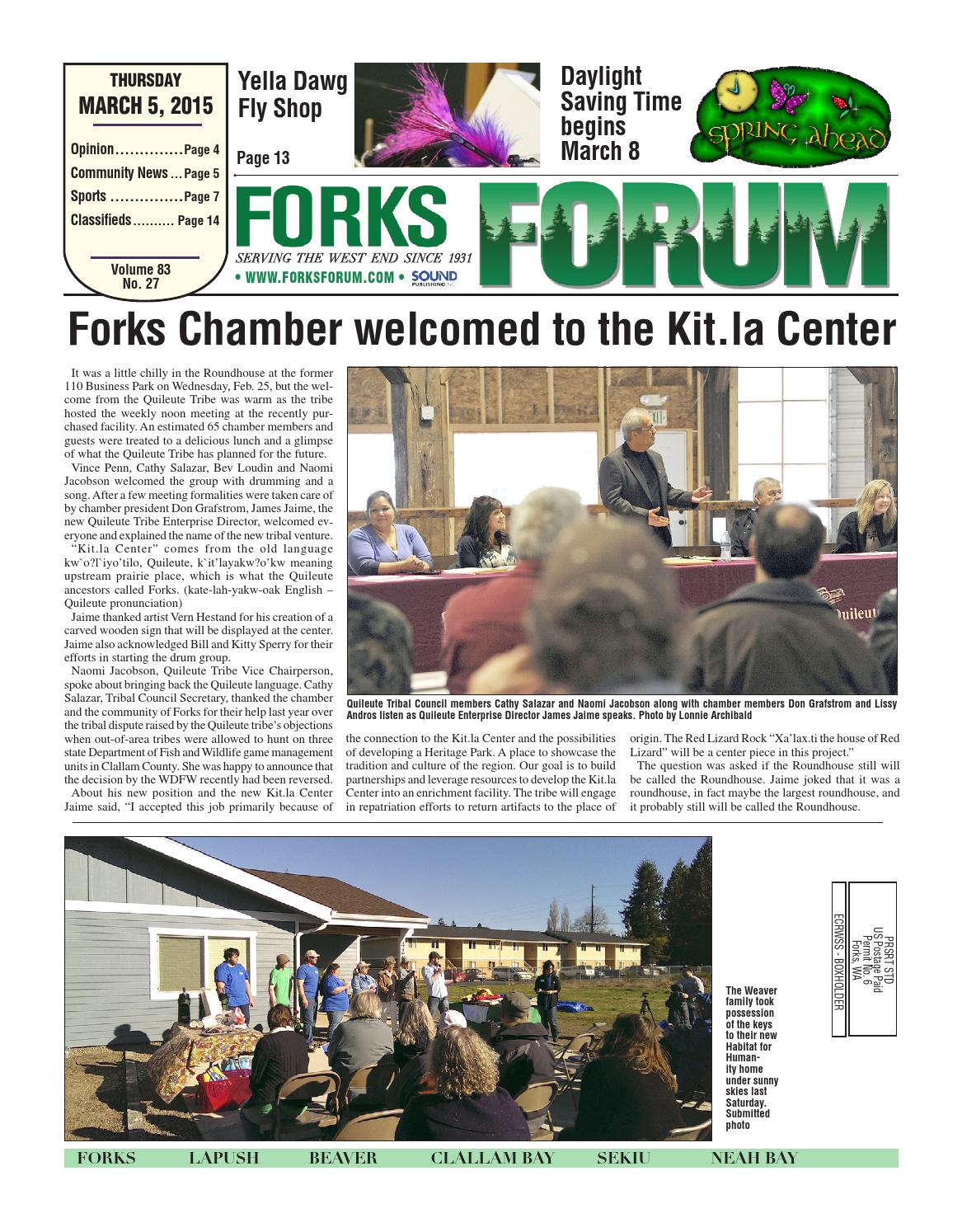 Forks Forum, March 05, 2015 by Sound Publishing - Issuu