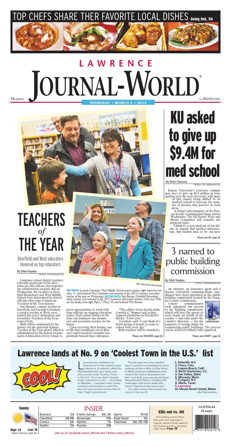 Lawrence Journal-World 030515 by Lawrence Journal-World - Issuu