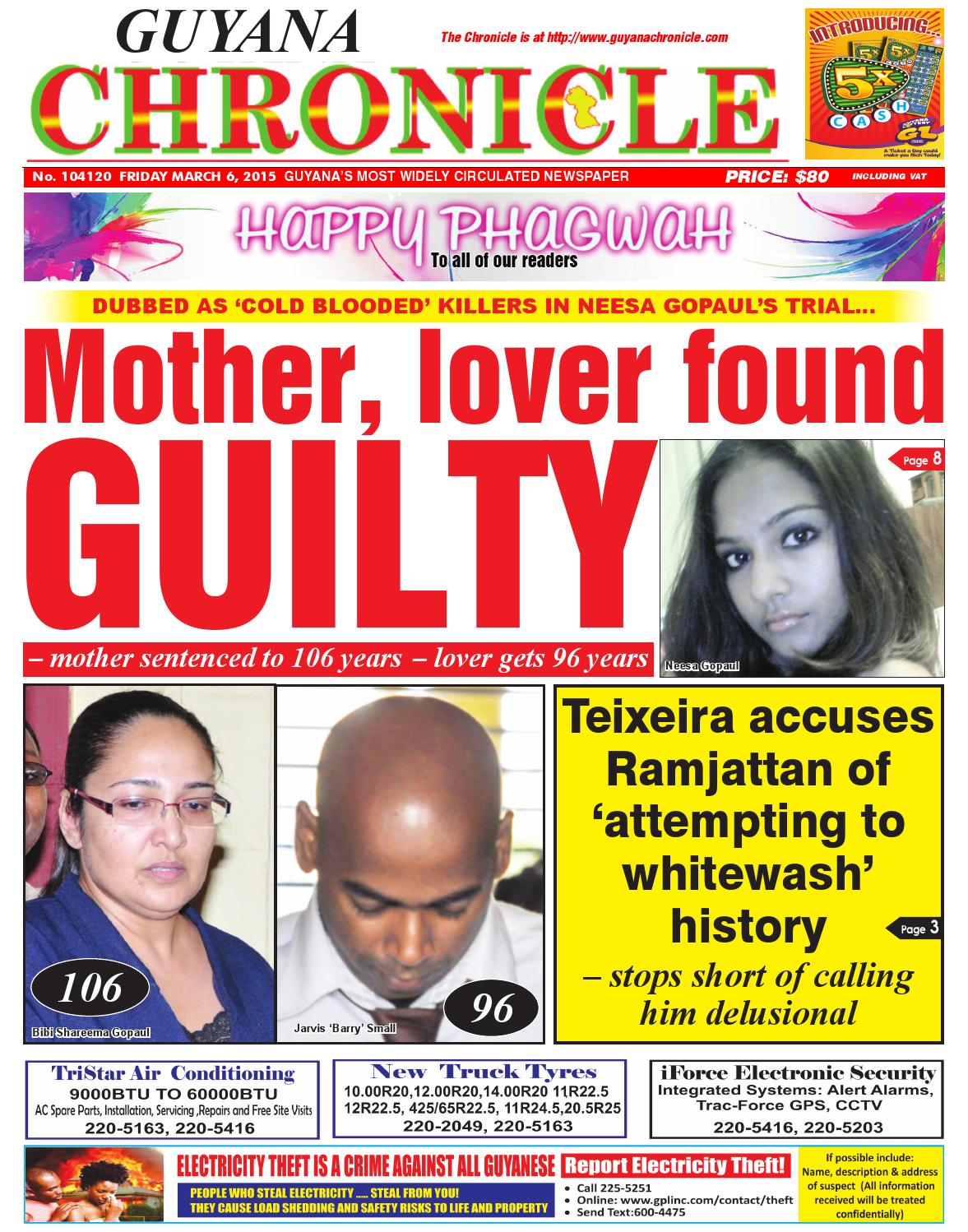 2015 3 06 by Guyana Chronicle - Issuu