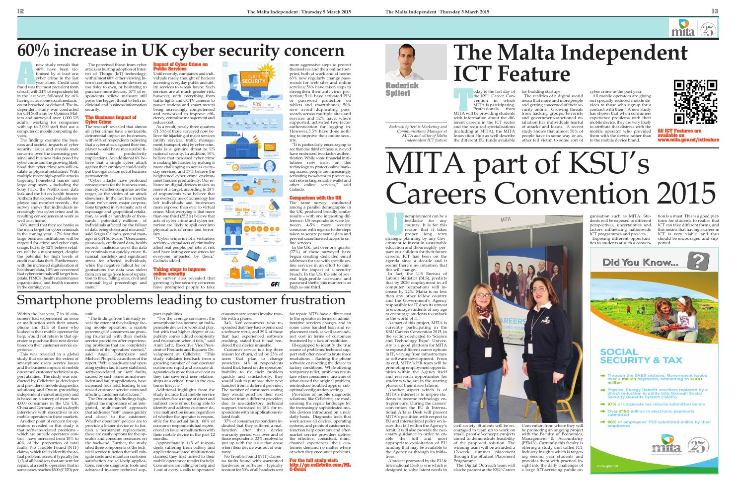 The Malta Independent - MITA Feature 5th March 2015 by MITA - Issuu