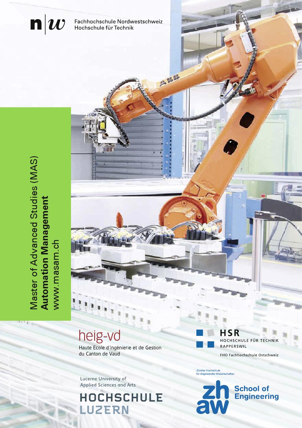 MAS Automation Management by Fachhochschule Nordwestschweiz FHNW - Issuu