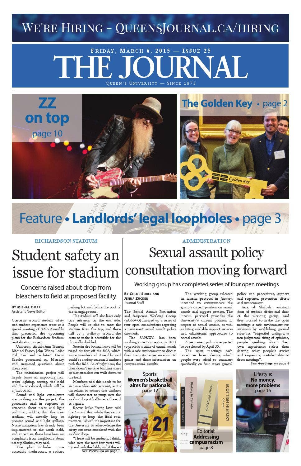 The Queen's Journal, Volume 142, Issue 25 by The Queen's Journal - Issuu