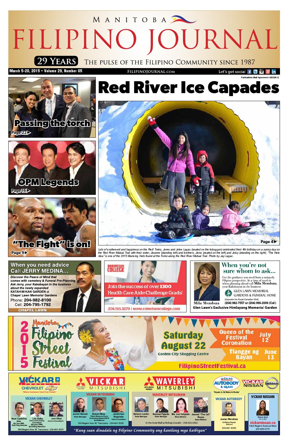 Filipino Journal Manitoba Edition March 05 - 20, 2015 by Filipino ...