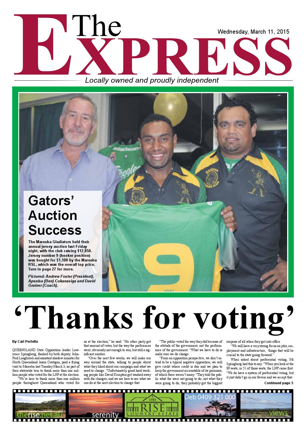 The Express Newspaper 11th March 2015 by Carlo Portella - Issuu