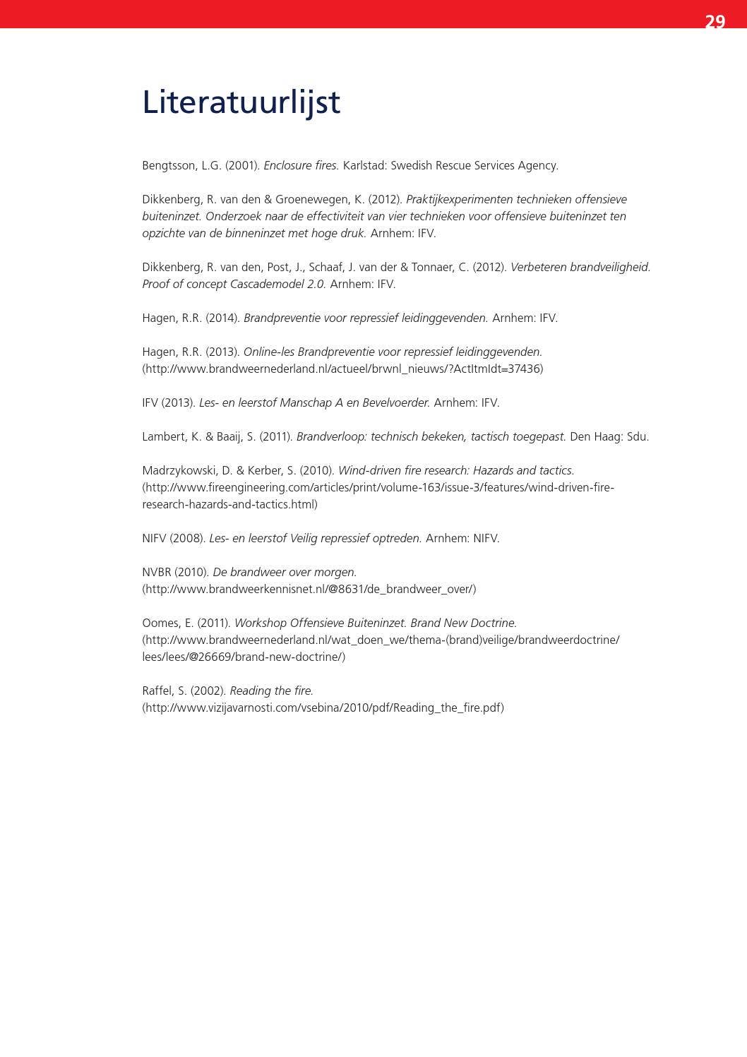 Kwadrantenmodel gebouwbrandbestrijding by Brandweer Nederland - Issuu