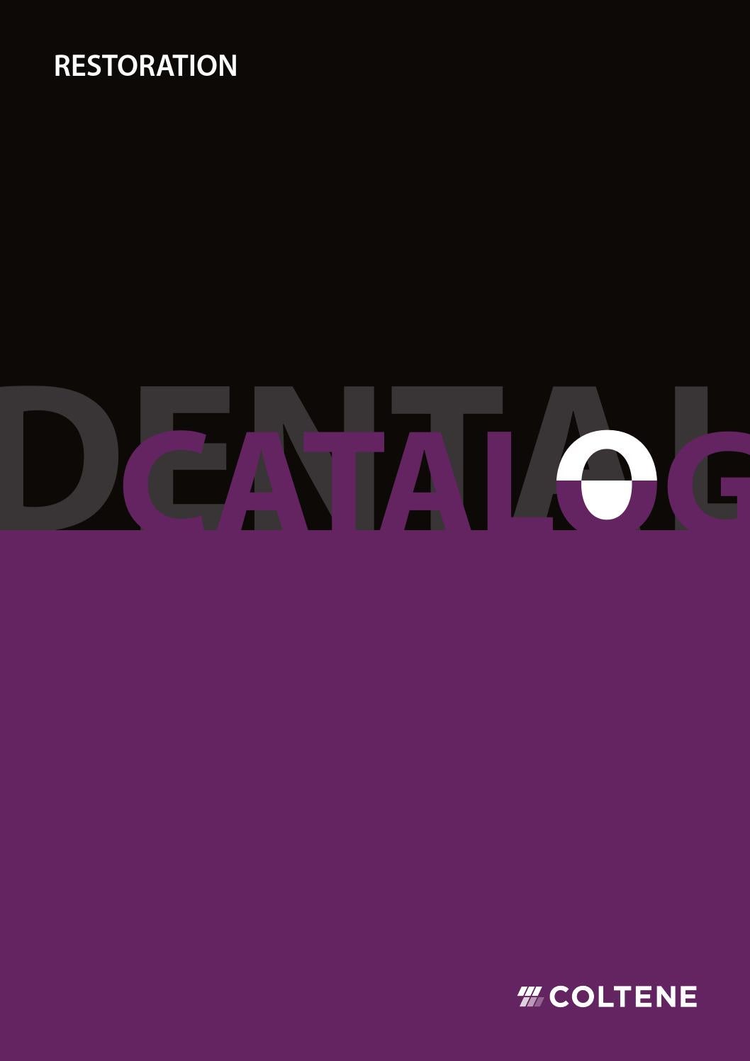 Coltene - Catalog Restoration EN by Inscript GmbH - Issuu