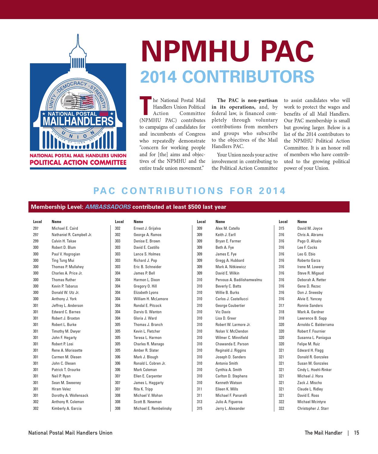 The Mail Handler Magazine Winter 2015 by National Postal Mail Handlers ...