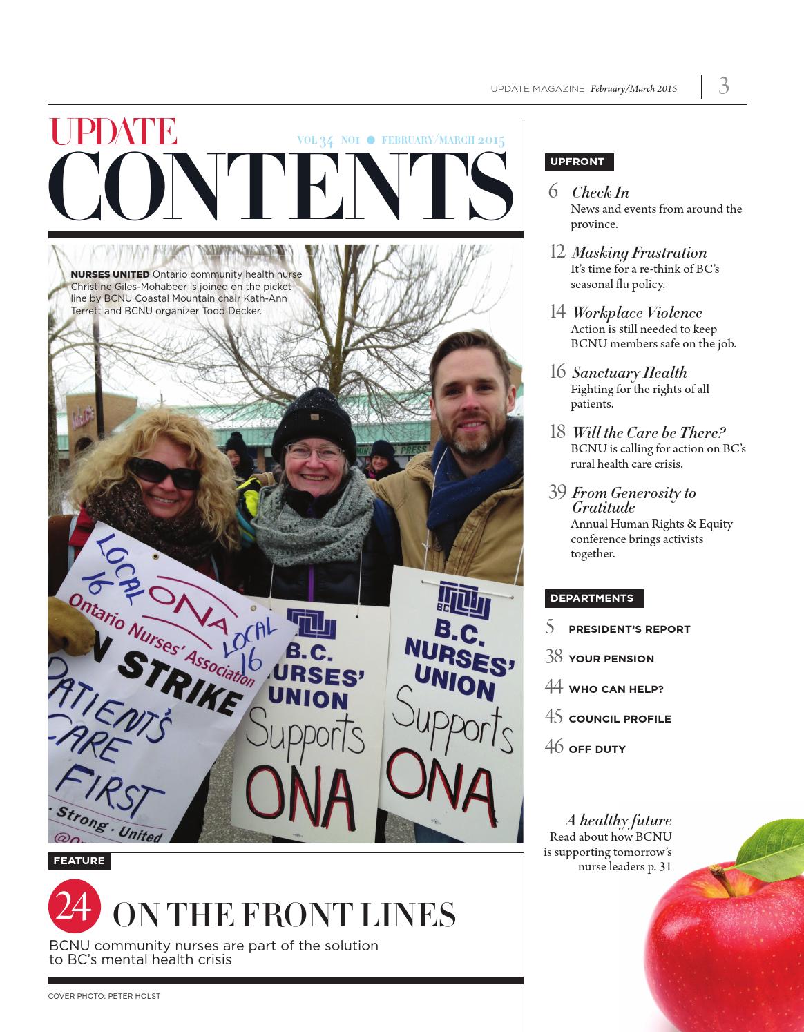 BCNU Update Magazine Feb-Mar 2015 by BC Nurses' Union - Issuu