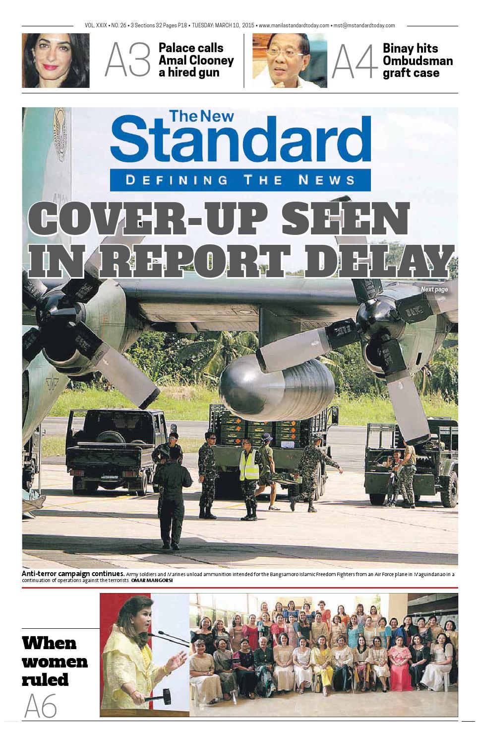 The Standard - 2015 March 10 - Tuesday by Manila Standard - Issuu