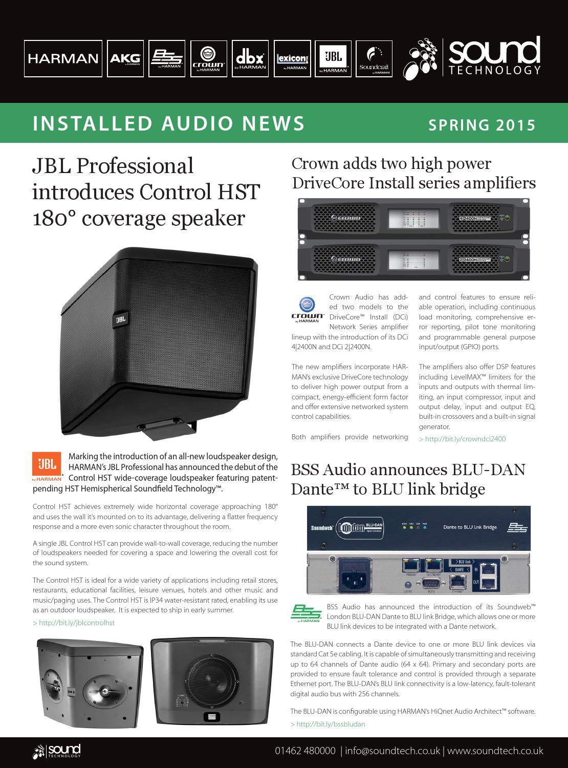 Sound Technology HARMAN Installed Audio News 03/15 by Sound Technology Ltd - Issuu