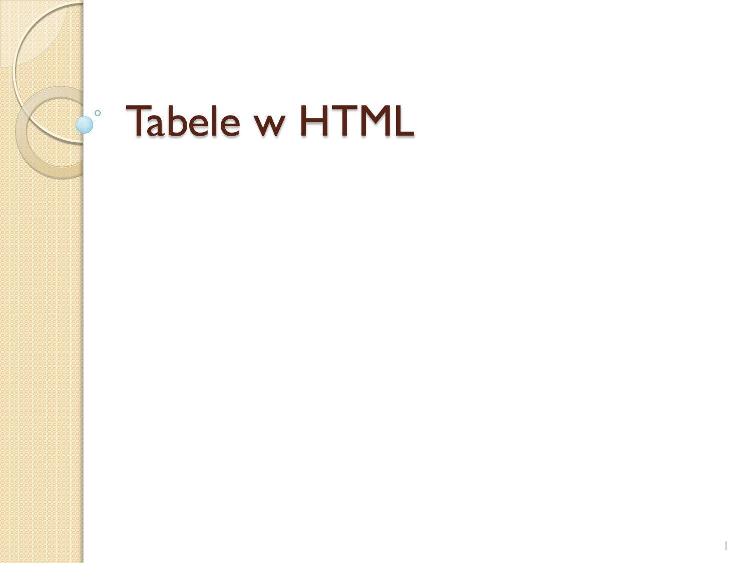 Tabele w html by Ted Gracz - Issuu