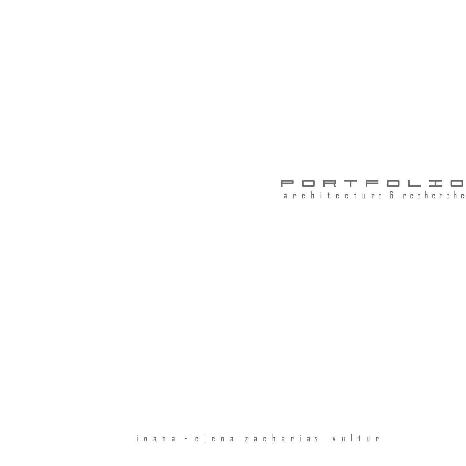 Portfolio 2015 by Ioana Elena ZACHARIAS VULTUR - Issuu