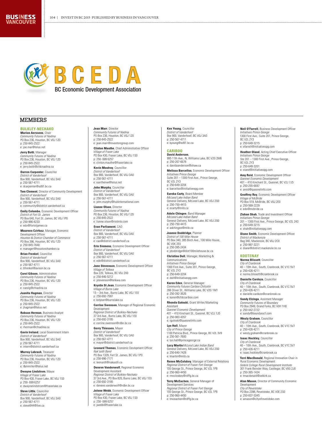 Invest in BC 2015 by Business in Vancouver Media Group - Issuu