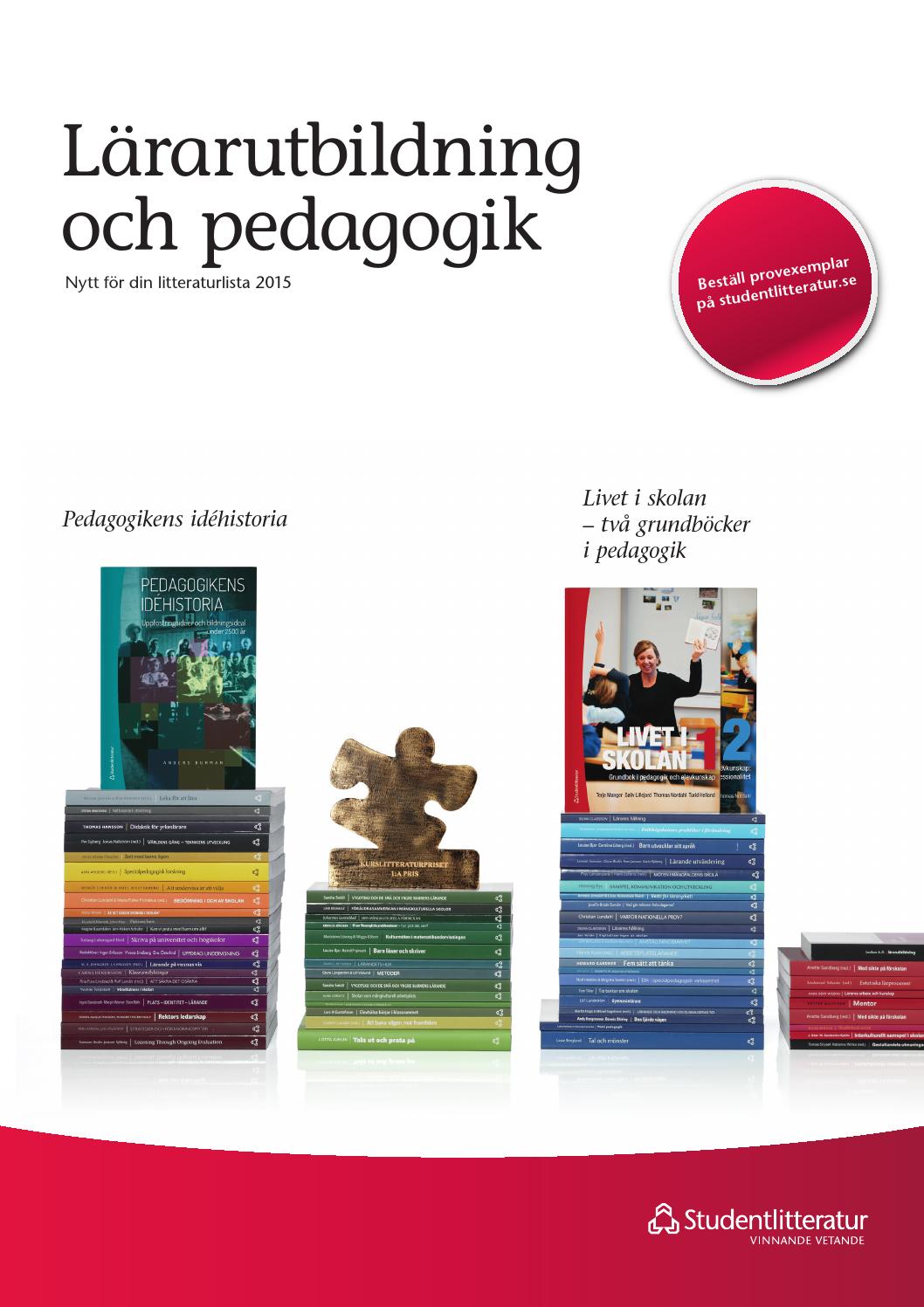 Lärarutbildning och pedagogik by Studentlitteratur AB - Issuu