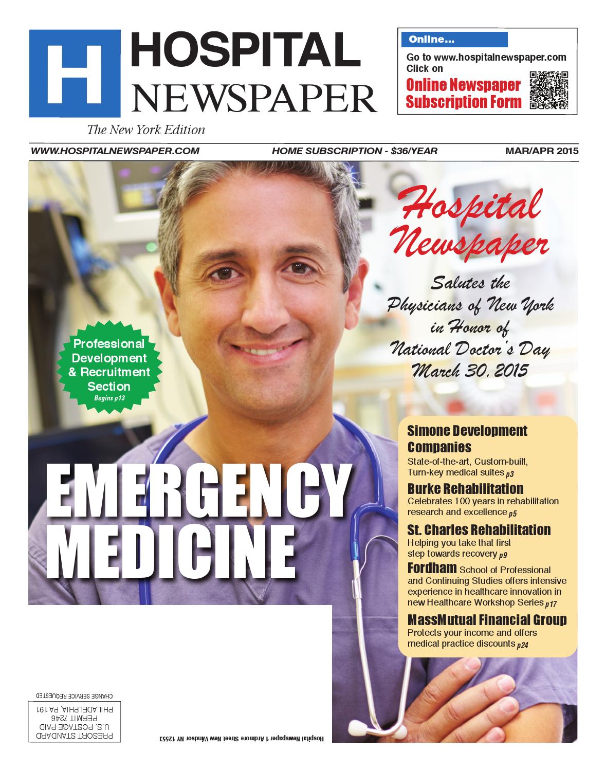 Hospital Newspaper New York March/April 2015 ebook by Belsito ...