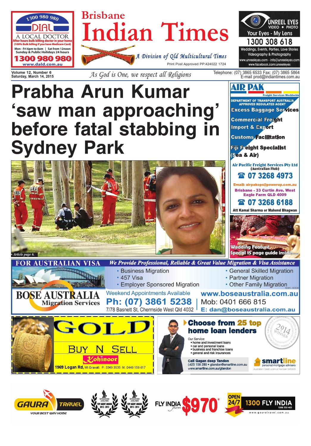 Brisbane Indian Times March 15 by Brisbane Indian Times - Issuu