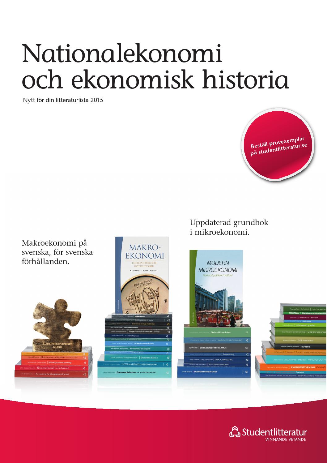 Nationalekonomi & ekonomisk historia by Studentlitteratur AB - Issuu