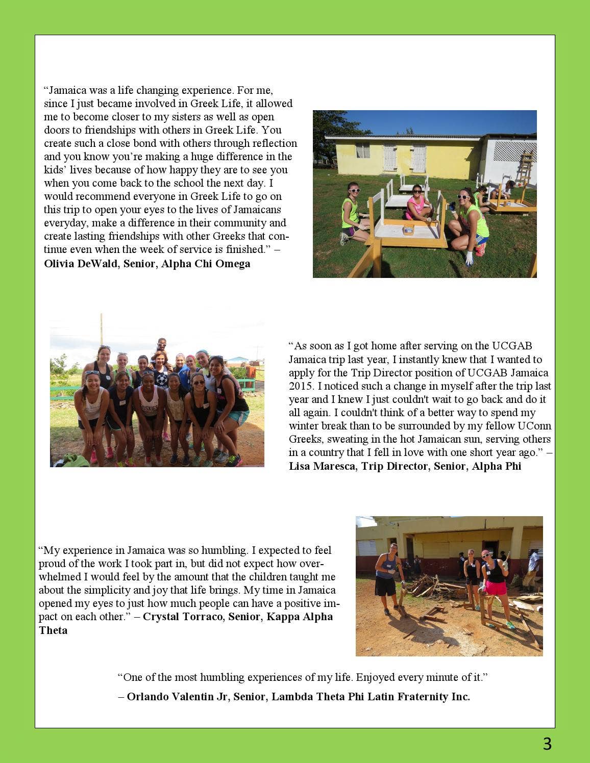 UConn Fraternity and Sorority Life Newsletter - March 2015 by UConn ...