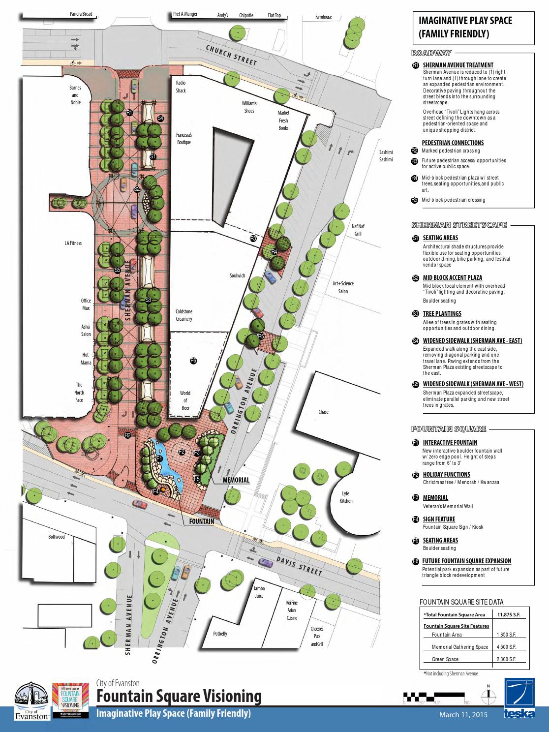 Fountain Square Blue Concept by City of Evanston - Issuu