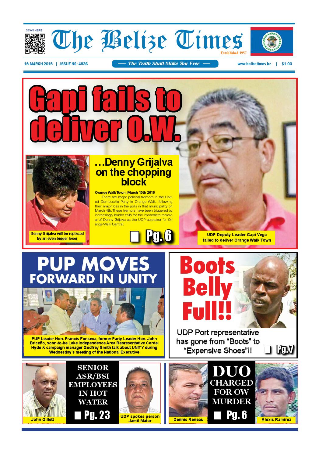 Belize Times March 15, 2015 by Belize Times Press - Issuu