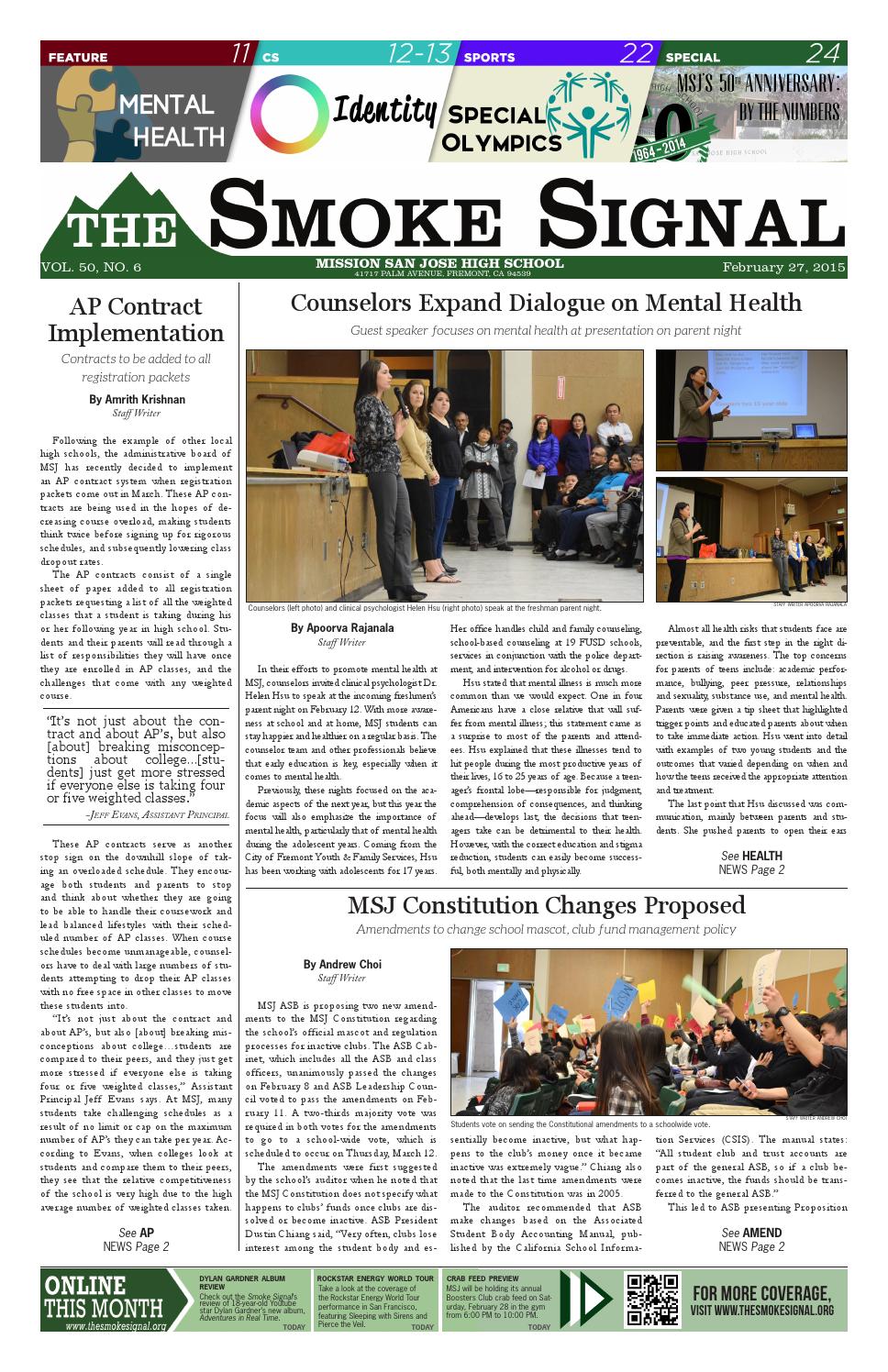 Volume L, No. 6 by The Smoke Signal - Issuu
