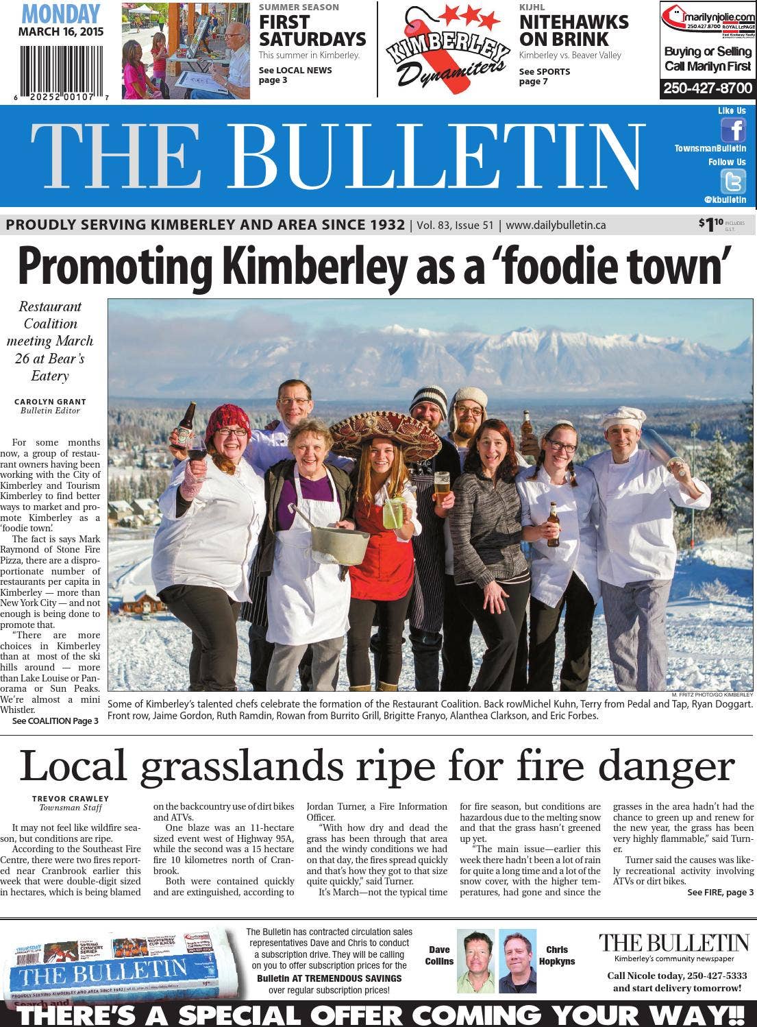 Kimberley Daily Bulletin, March 16, 2015 by Black Press Media Group - Issuu