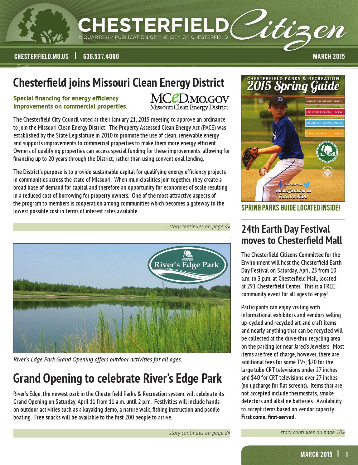 Chesterfield Citizen Newsletter, March 2015 by CityofChesterfield - Issuu