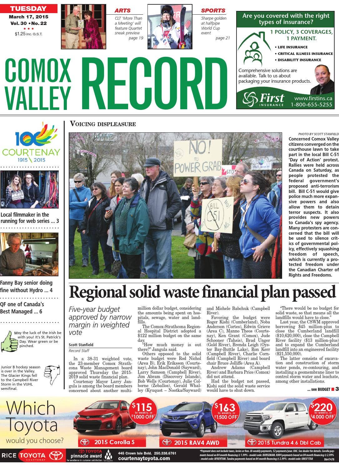 Comox Valley Record, March 17, 2015 by Black Press Media Group - Issuu