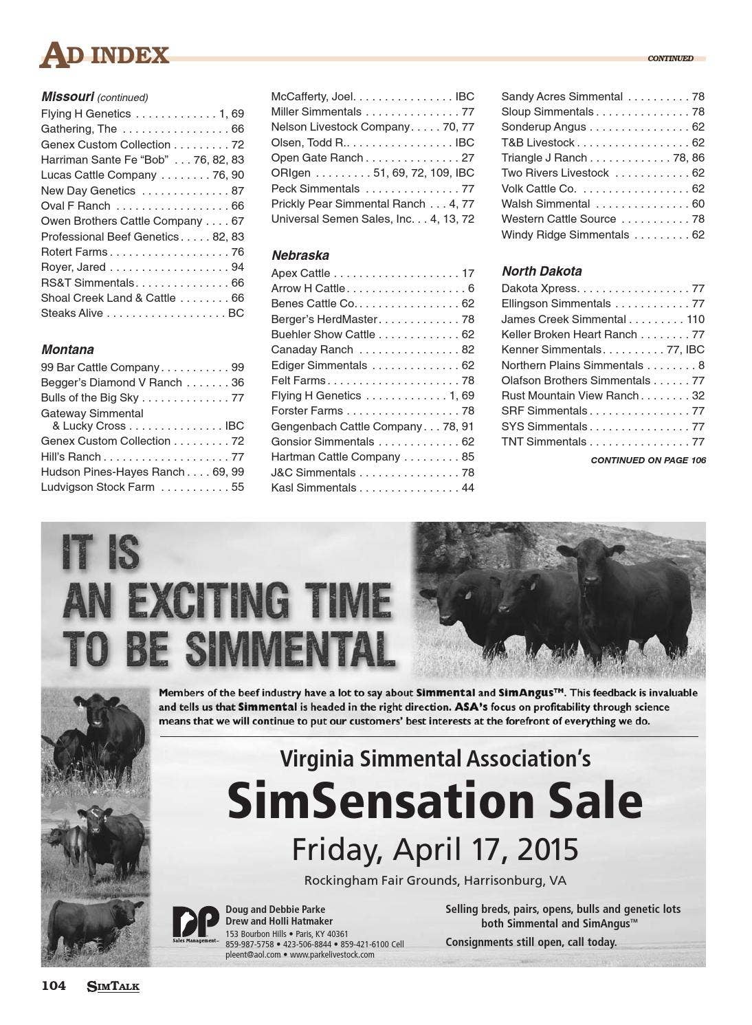 SimTalk March 2015 by American Simmental Publication, Inc - Issuu