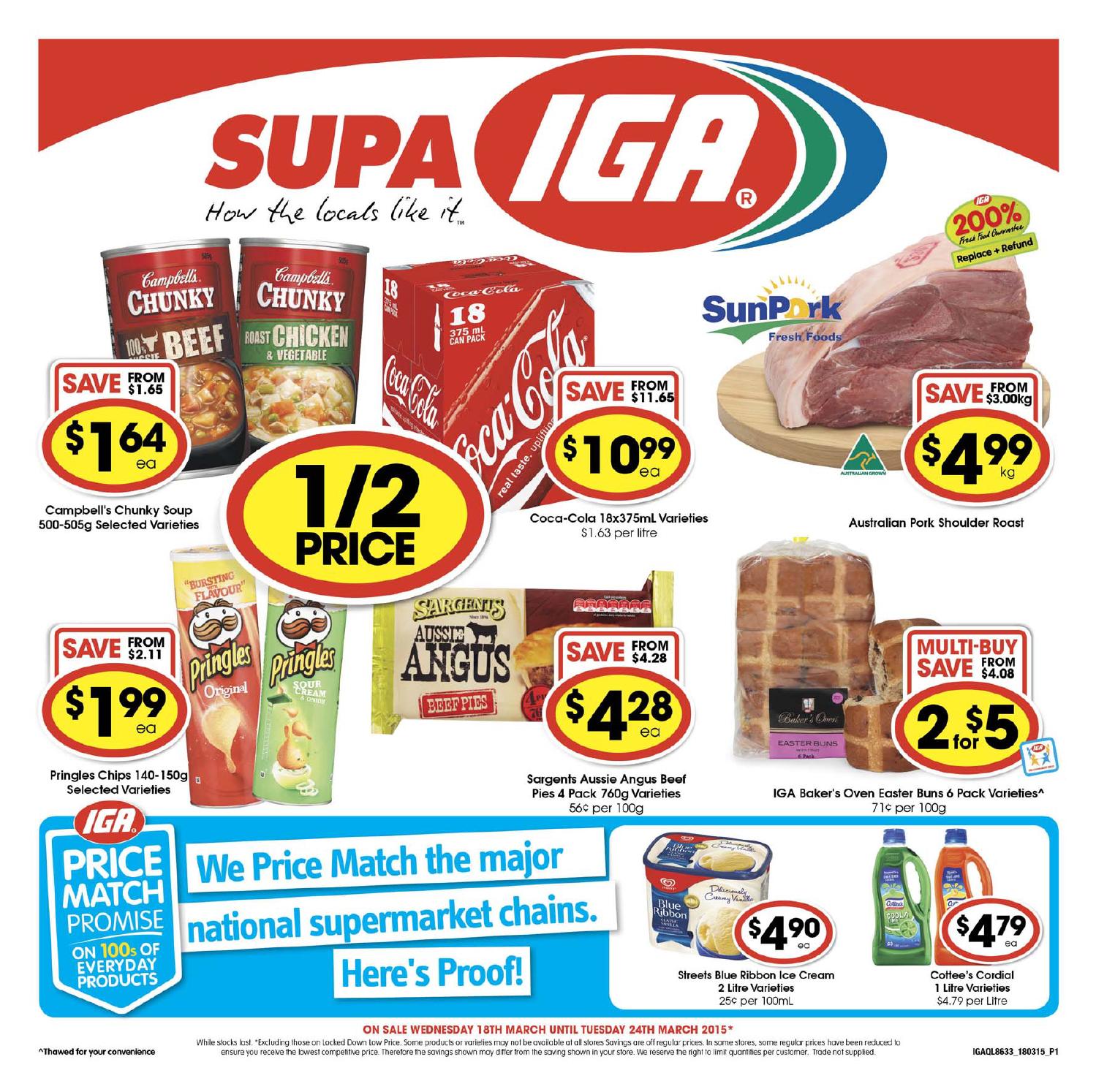 Supa IGA Catalogue 18–24 March 2015 by Echo Publications - Issuu