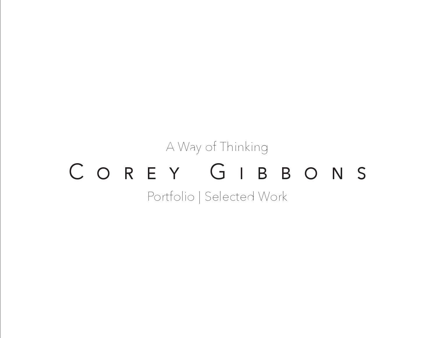 Corey Gibbons - Portfolio by Corey Gibbons - Issuu