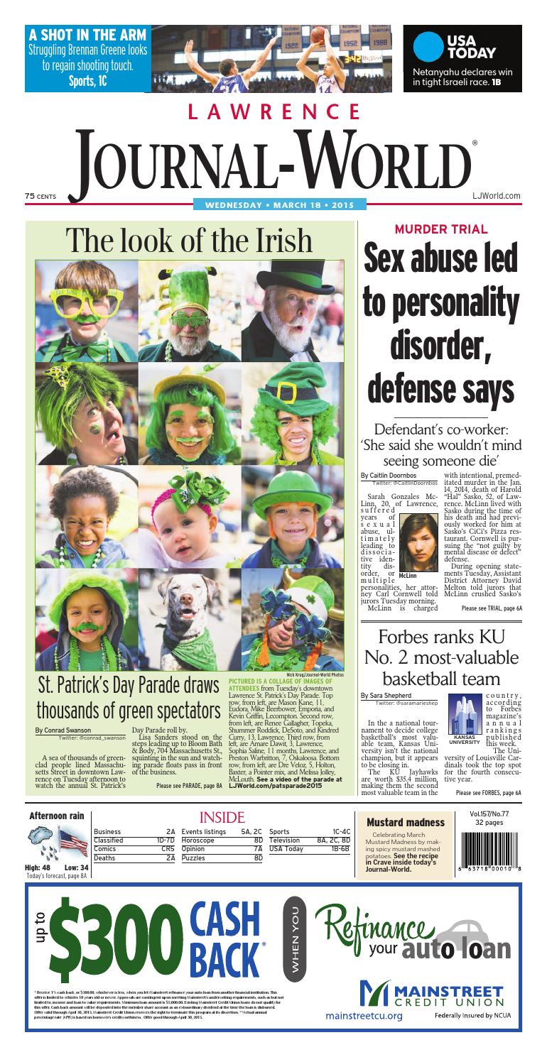 Lawrence Journal-World 031815 by Lawrence Journal-World - Issuu
