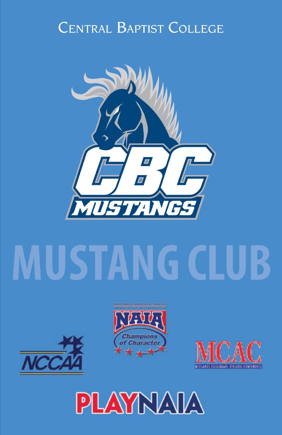 Mustang Club Brochure by Central Baptist College - Issuu