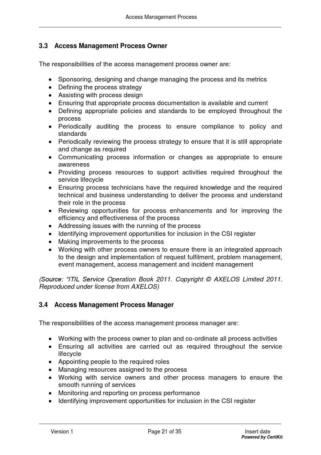 Itilso0102 access management process by CertiKit Limited - Issuu