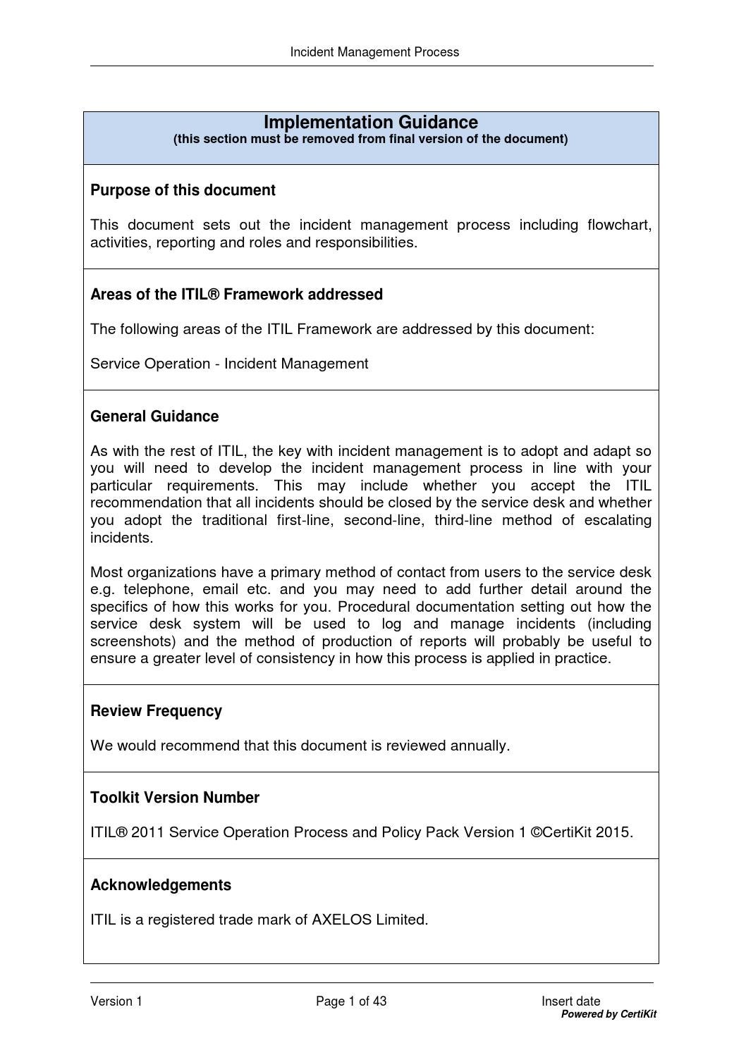 Itilso0302 Incident Management Process By Public IT Limited Issuu