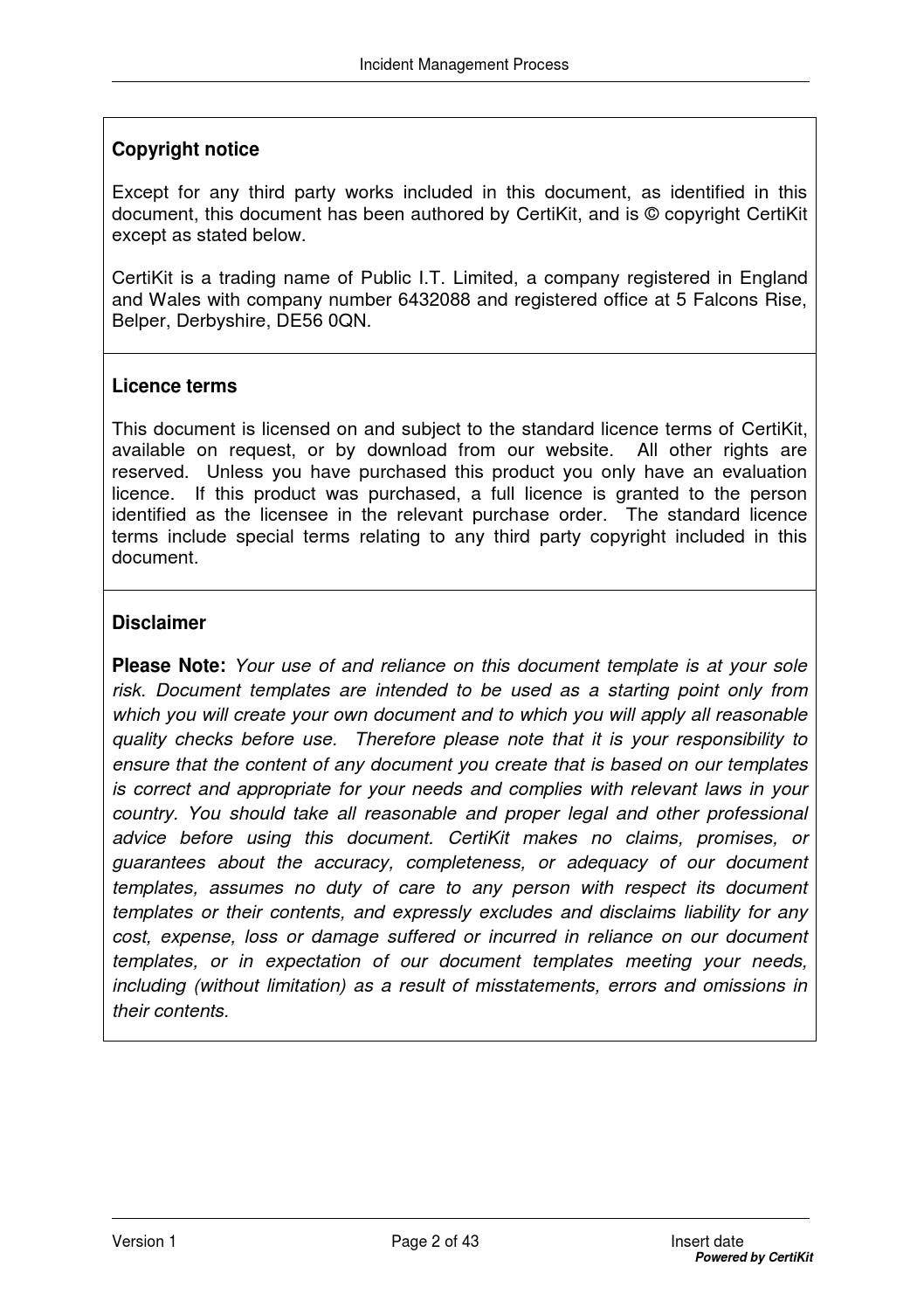 Itilso0302 incident management process by CertiKit Limited - Issuu