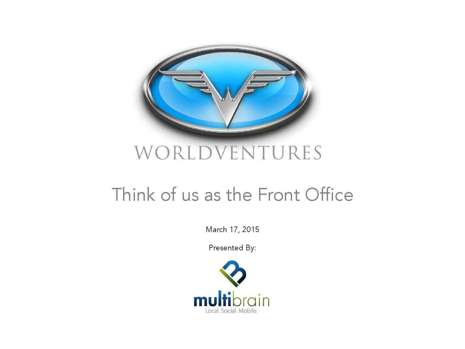 World Ventures Presentation by Multibrain - Issuu