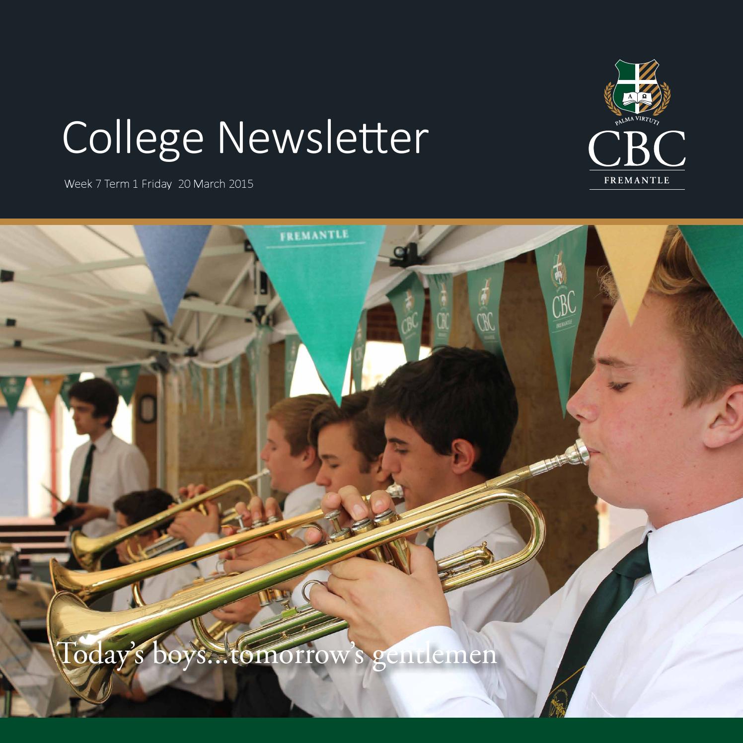 CBC Fremantle College Newsletter Week 7 term 1 2015 by CBC Fremantle ...