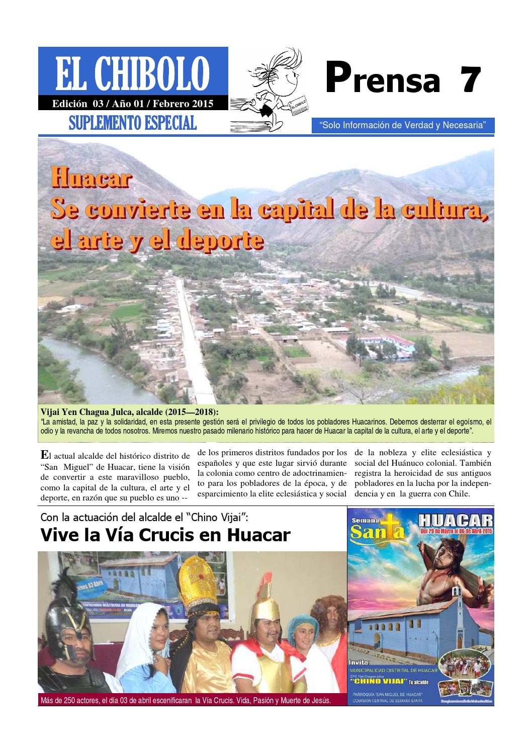 Prensa 7 suplemento el chibolo febrero marzo 2015 by Prensa 7 - Issuu