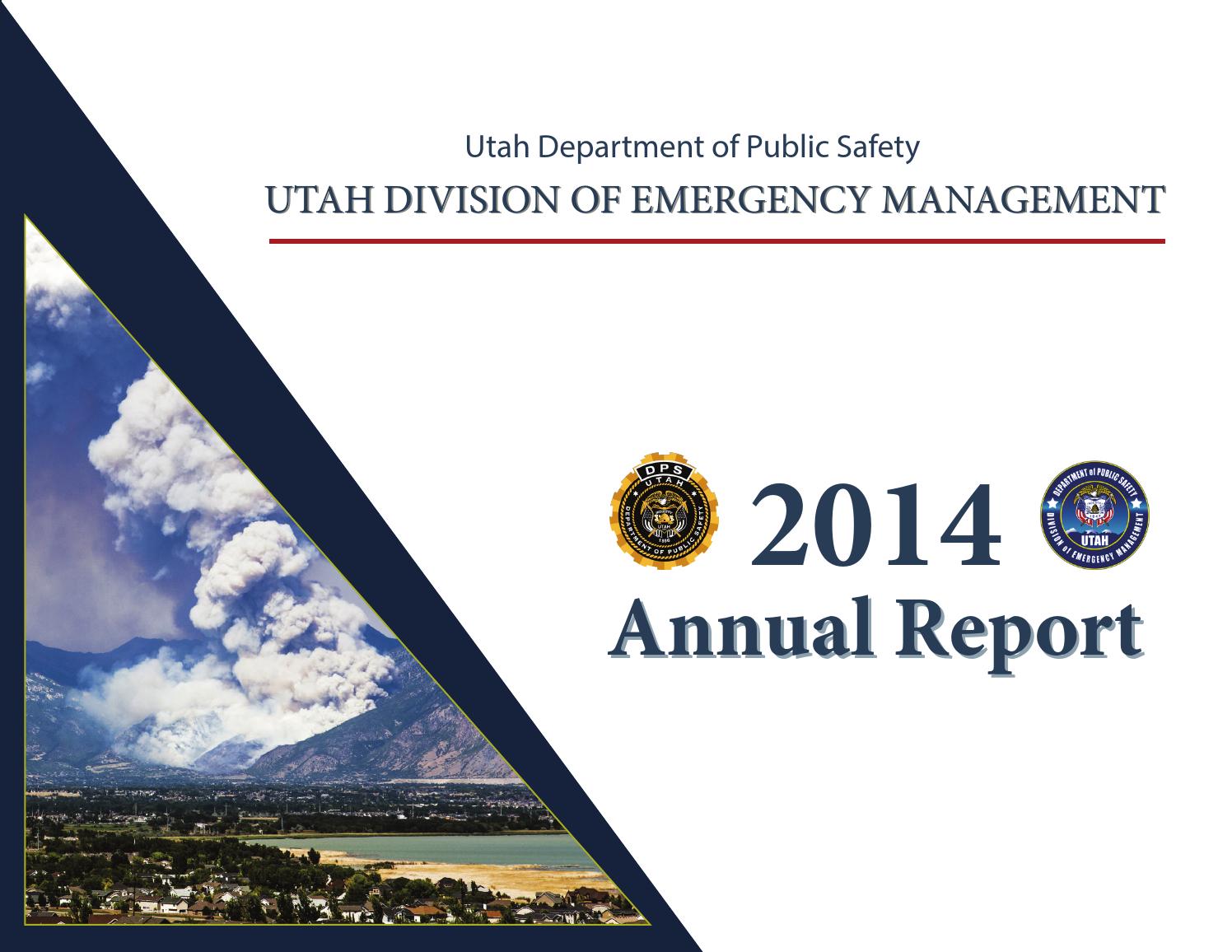 2014 DEM Annual Report by Utah Division of Emergency Management - Issuu