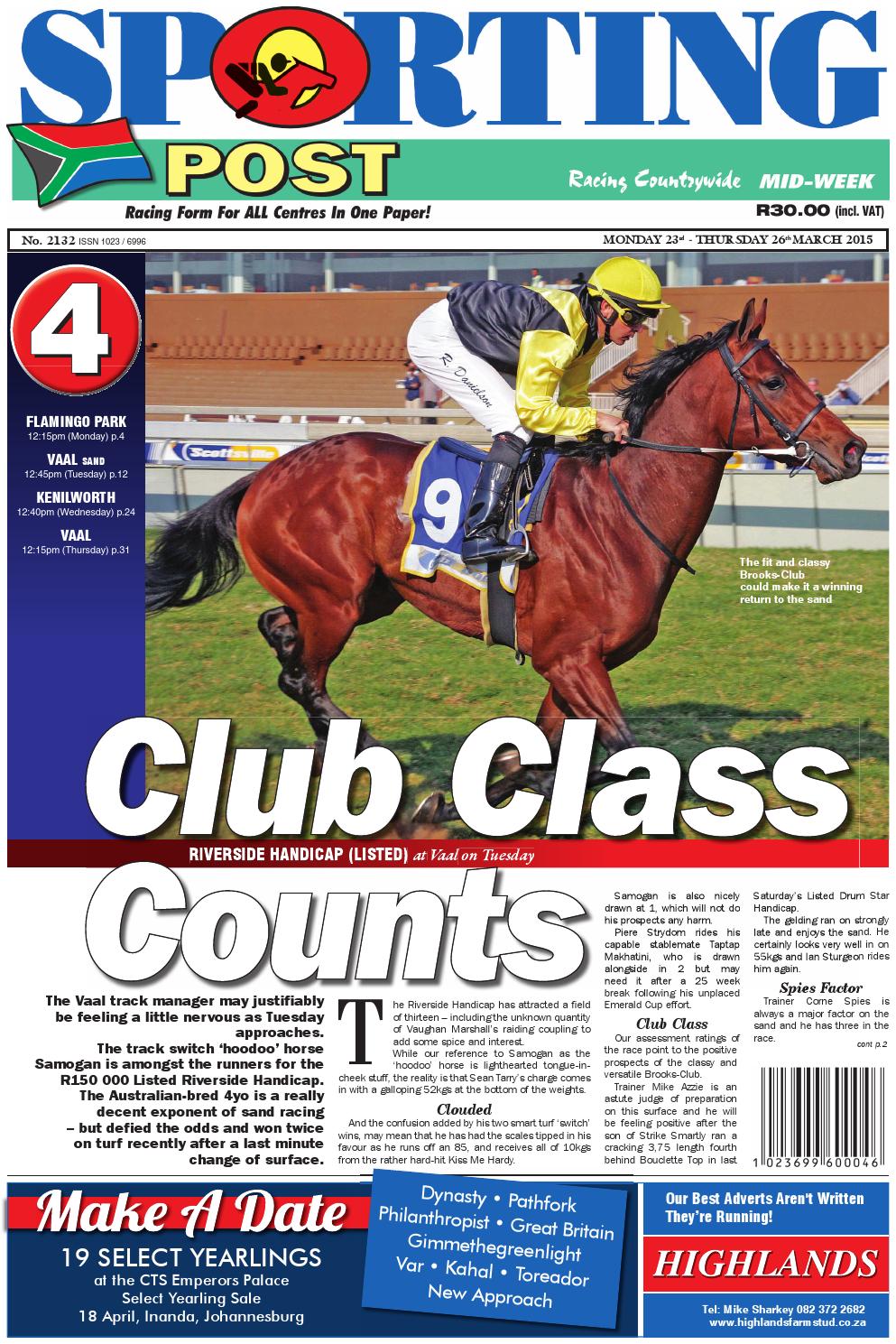 Sporting Post Midweek 23 March by Sporting Post - Issuu