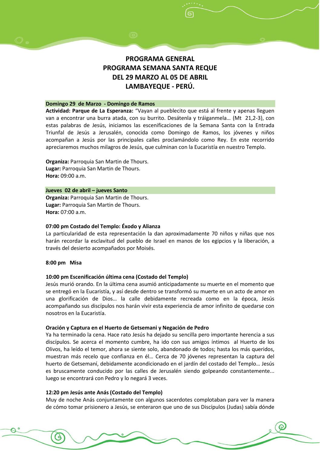 SEMANA SANTA LAMBAYEQUE 2015 by Visit Peru - Issuu