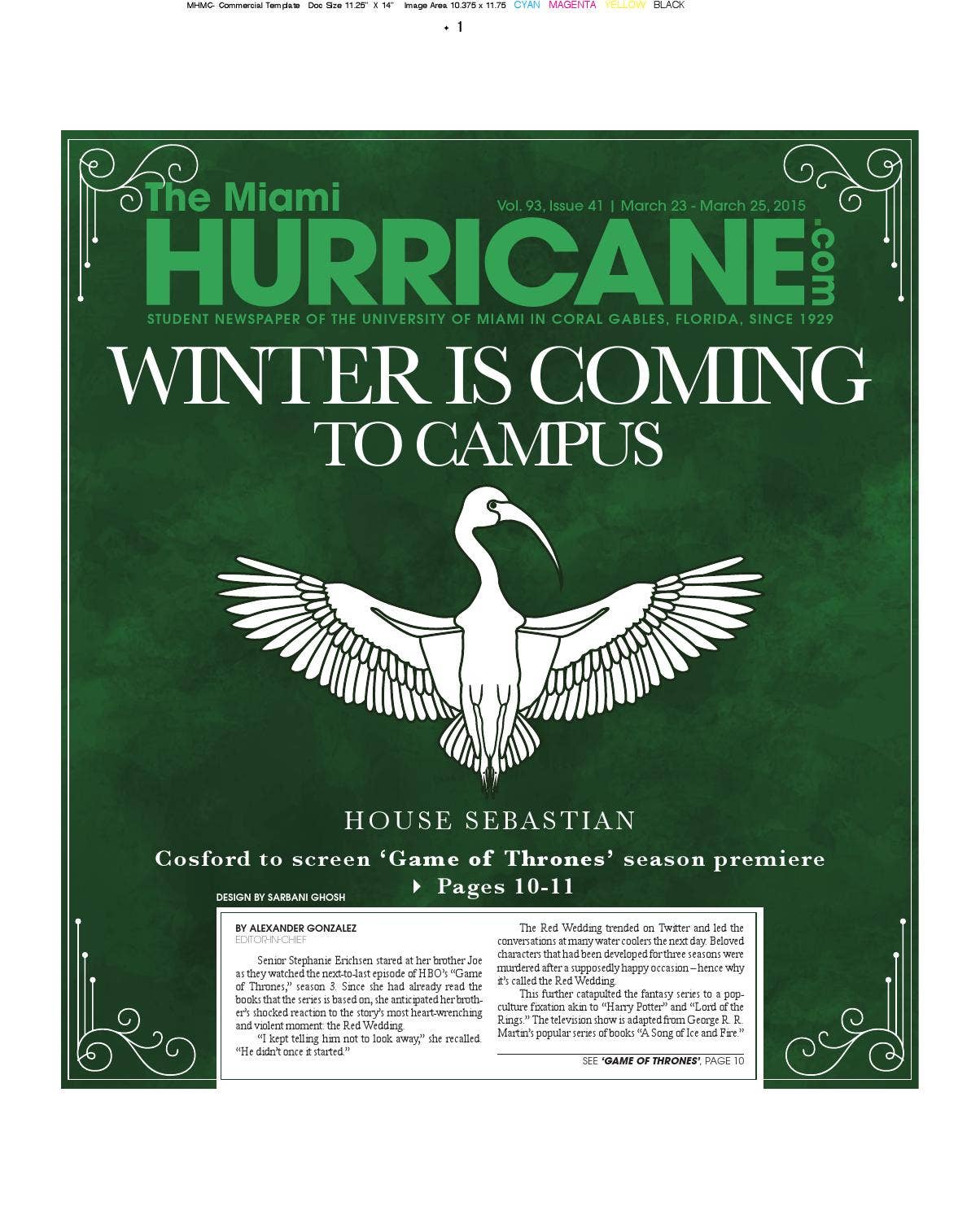 The Miami Hurricane - March 23, 2015 by The Miami Hurricane - Issuu