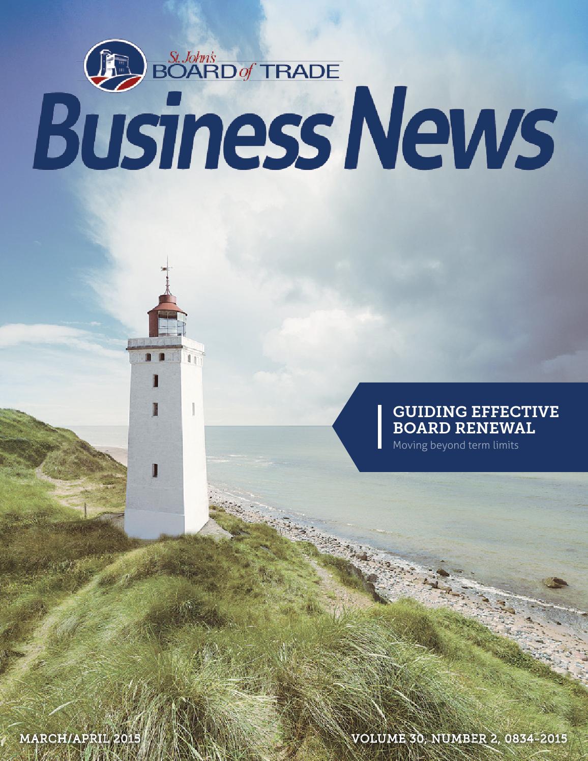 St. John's Board of Trade March/April Business News by St. John's Board ...