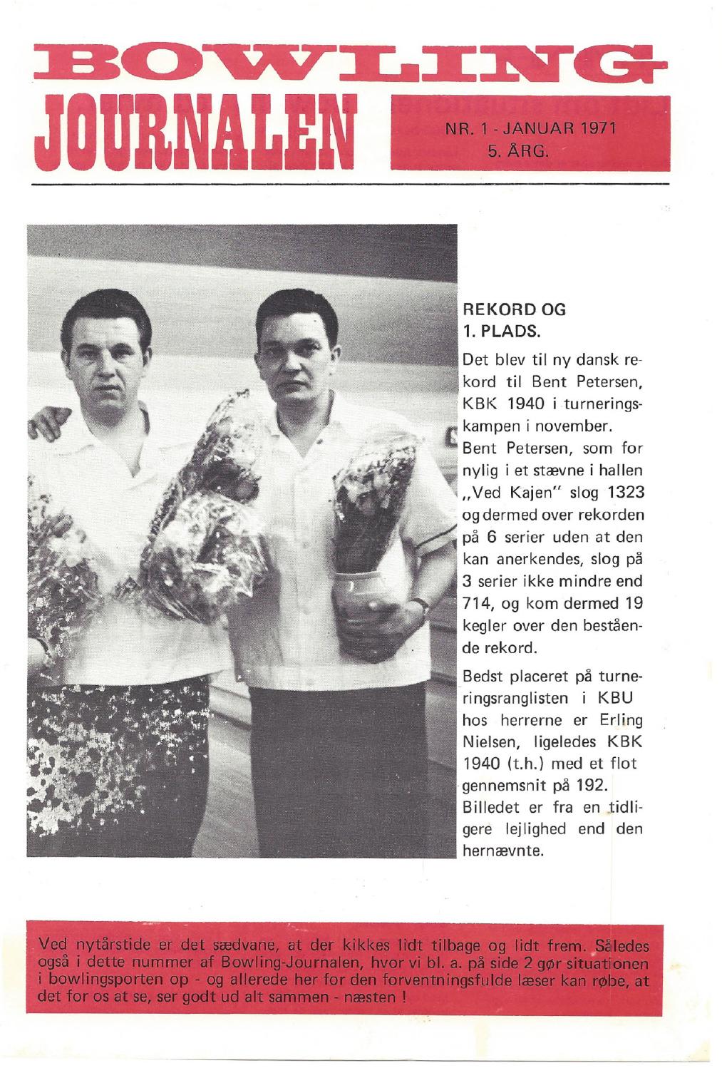 Bowling Journalen - Nr. 01 (1971) by Bowleren - Issuu