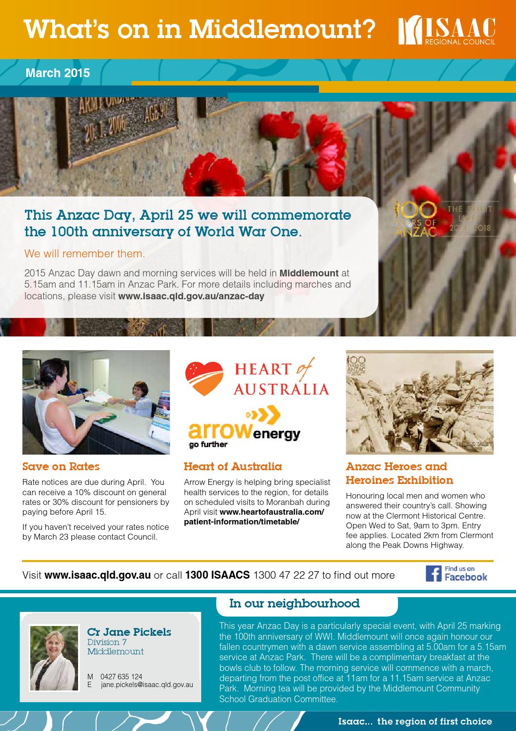 Middlemount news march 2015 by Isaac Regional Council - Issuu