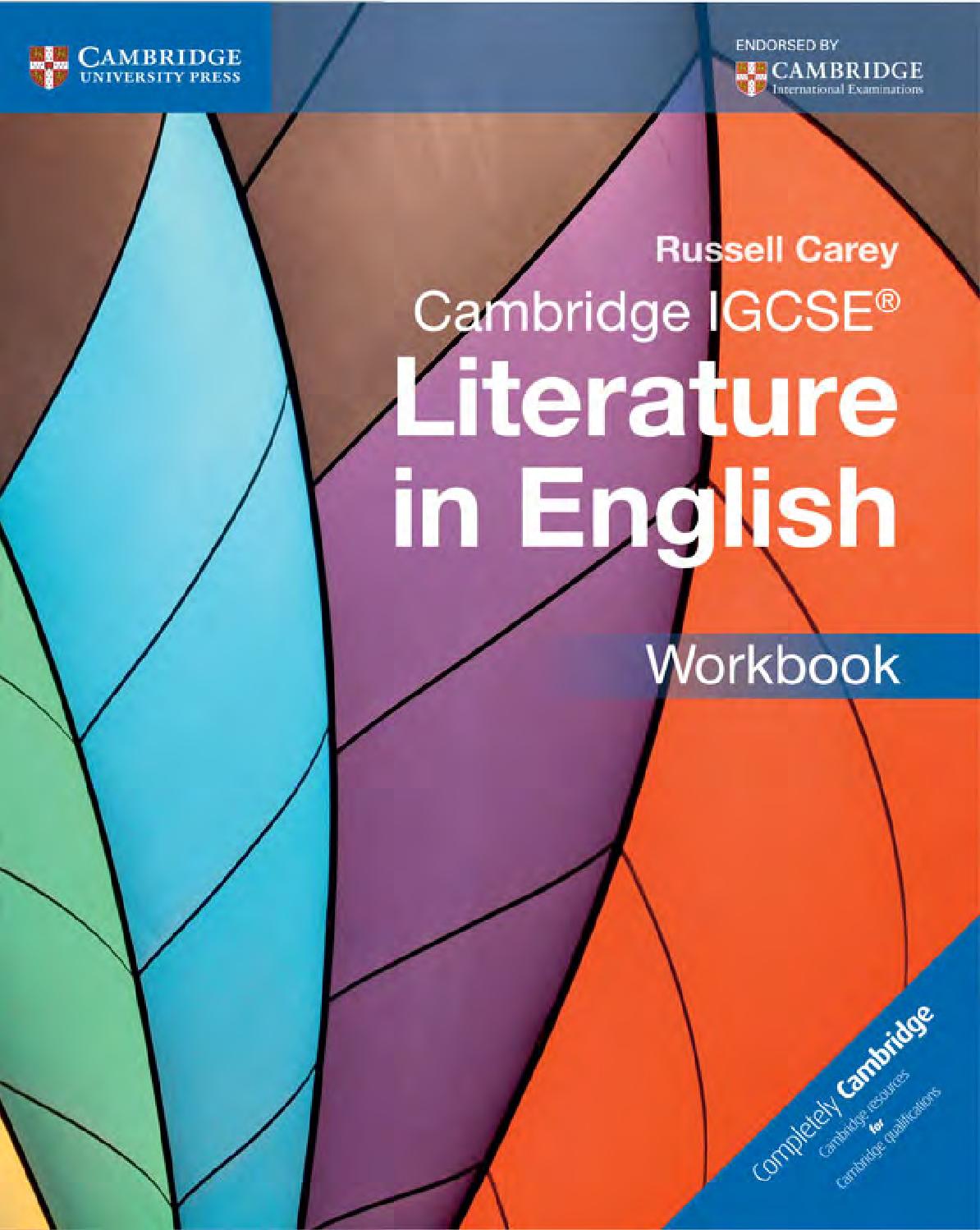 Preview Cambridge IGCSE Literature In English Workbook by Cambridge ...